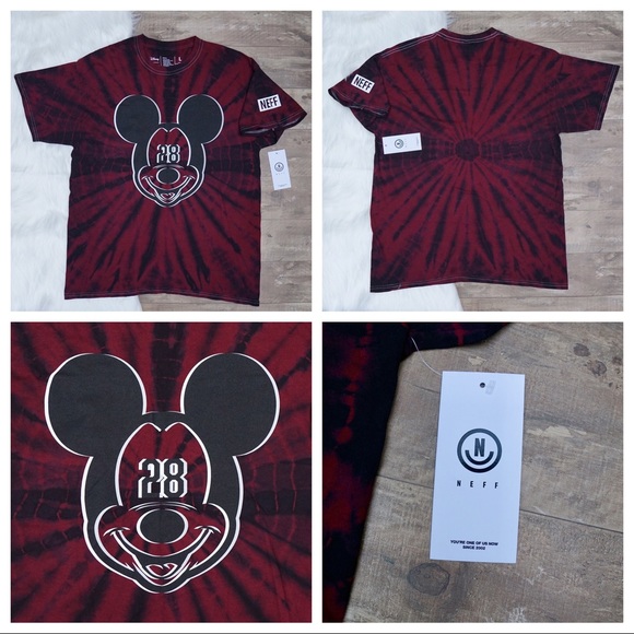 Neff | Shirts | Disney Collection By Neff Tie Dye Mickey Mouse Tee ...